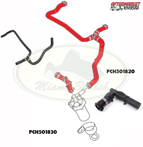 LAND ROVER WATER PUMP HOSE SET RANGE 06-09 4.2L SCH PCH501830 PCH501820 ...