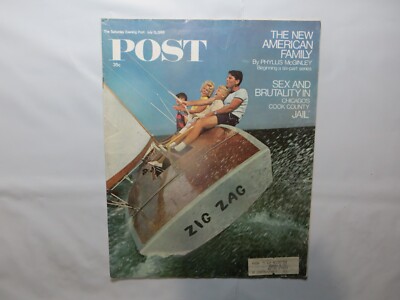 SATURDAY EVENING POST Magazine July 13, 1968 New American Family 7R | eBay