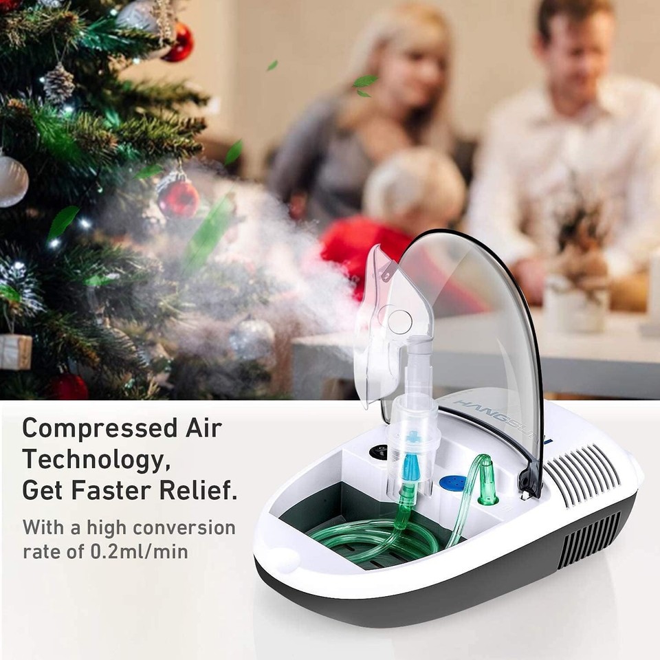 Hangsun Nebuliser Machine for Adults and Kids Compressor Nebulizer Compact Inhal | eBay UK