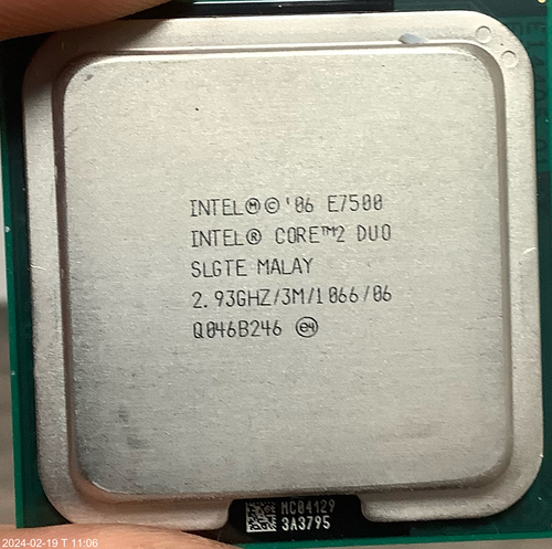 INTEL 06 E7500 CORE 2 DUO 2.93GHZ | eBay