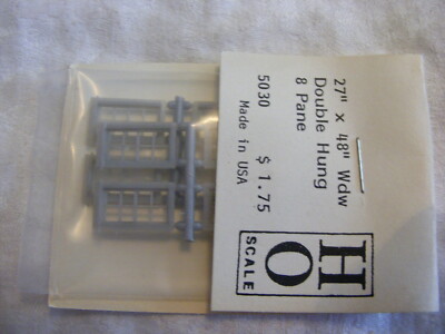 Vintage HO Scale 5030 27" X 48" Double Hung Window 8 Pane e | eBay
