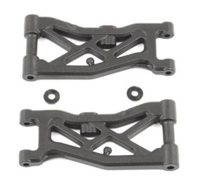 Assoicated 92297 RC10B74.1 Factory Front Suspension Arms Carbon Fiber ...