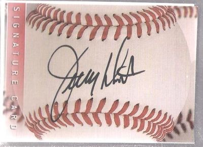 Minnesota Twins JERRY WHITE autographed Signature Sweet Spot card ...