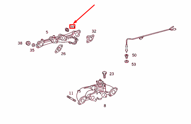 Mercedes-Benz CL C215 Exhaust Manifold Nut A0009902552 Genuine for sale ...