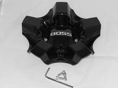 BOSS MOTORSPORTS 333 WHEEL RIM CENTER CAP ACC 3240 02 SCREW ON BLACK | eBay