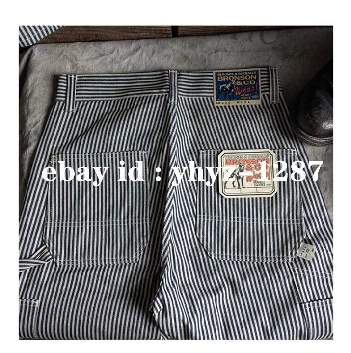 Hickory Stripe Railroad Pants Heritage Style Work Denim Carpenter ...