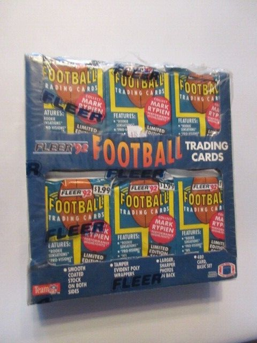 1992 Fleer Football trading cards Box | eBay