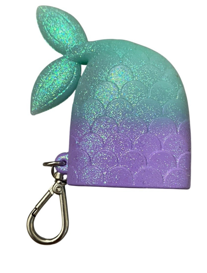 Bath & Body Works Mermaid Hand Sanitizer Holder with Clip Teal Purple ...