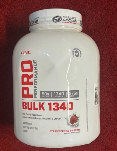 GNC Pro Performance Bulk 1340 Strawberries & Cream 7.14 Lb Exp 3/26 | eBay