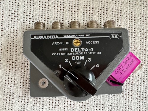 Alpha Delta 4B - 4 Position HD Coax Antenna Switch, SO239 Connector w ...