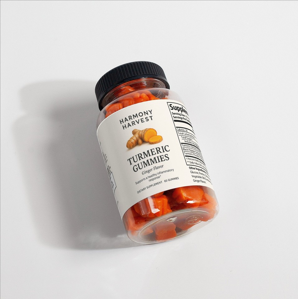 Joint Pain Relief Gummies 60 Turmeric + Ginger for Stiffness USA High ...