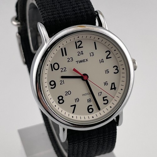 Timex Weekender Watch Mens Indiglo 38mm Case Quartz Three Hand Black ...