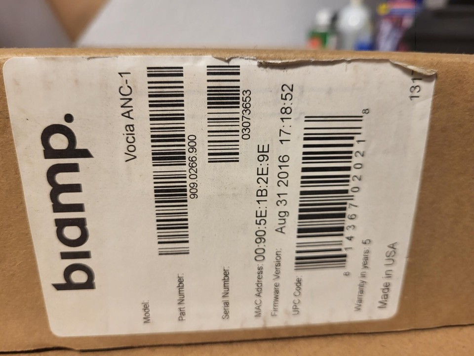 BIAMP Vocia ANC-1 | eBay