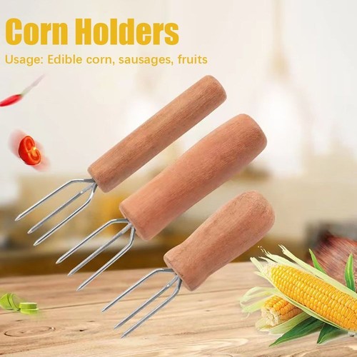 Anti Scalding Corn Skewer Stainless Steel Barbecue Needle Corn Holders ...