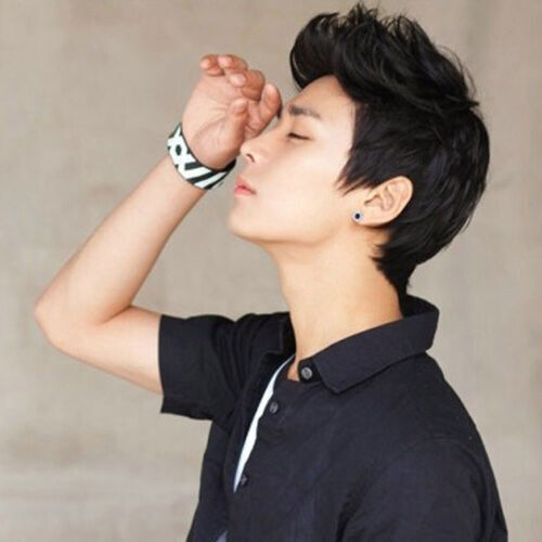 Male Wigs Reusable Washable Short Curly Realistic Toupee Artificial ...