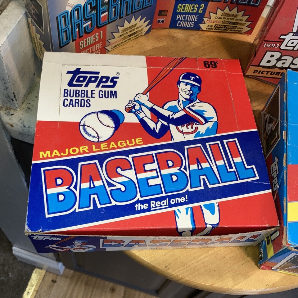 Lot of 7 Topps & Score Baseball Empty Wax Pack Display Box 1988 1992 ...