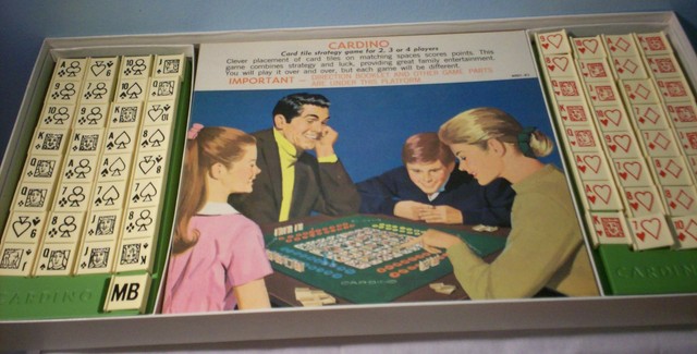 Cardino Card Tile Strategy Game 1970 Milton Bradley 100 Complete A1 for ...
