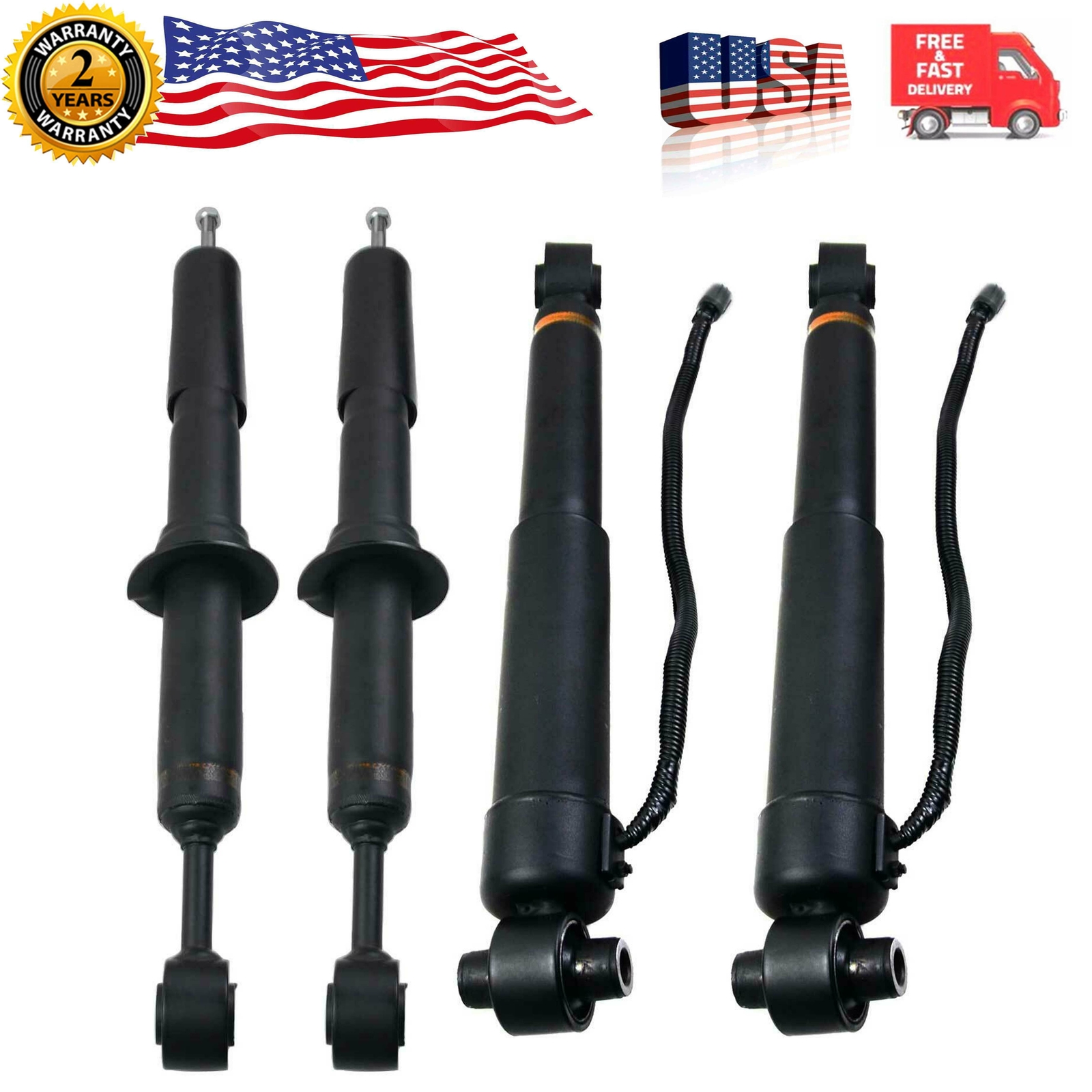 Front & Rear Shock Absorbers Complete Fits Toyota Sequoia 2008-2017 5 ...