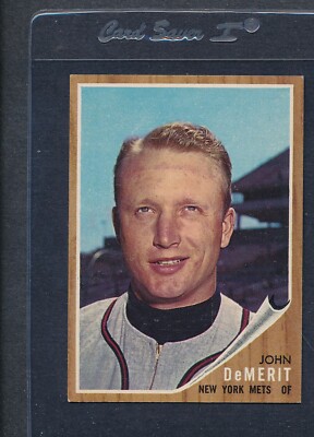 1962 Topps #004 John DeMerit Mets EX/MT *5929 | eBay