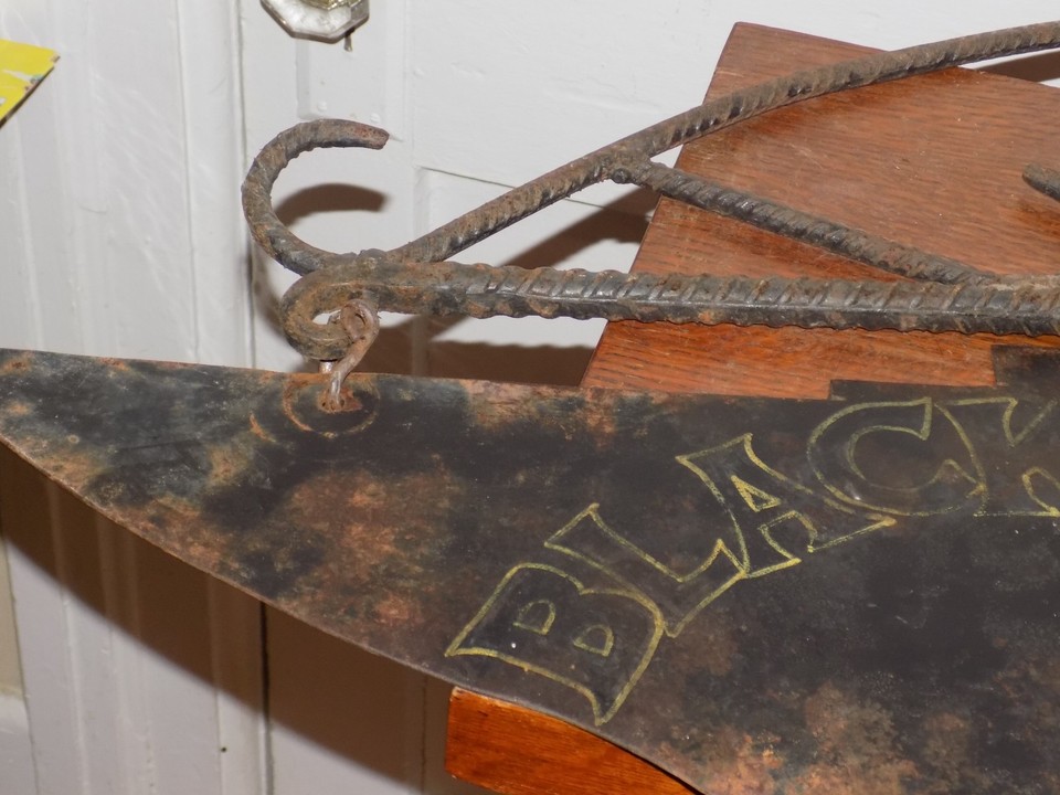 Vintage Blacksmith Metal Advertising Sign | eBay