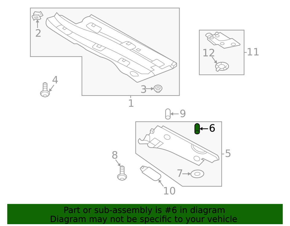 Genuine Volkswagen Rear Shield Nut WHT-003-491 | eBay