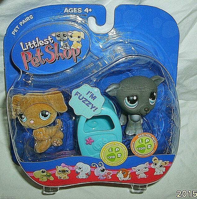 Littlest Pet Shop Pairs LPS 319 320 Golden Retriever Greyhound Whippet ...