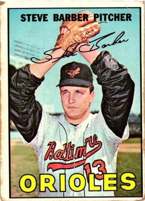 STEVE BARBER 1967 Topps #82 FREE SHIPPING B13R3S2P17 | eBay