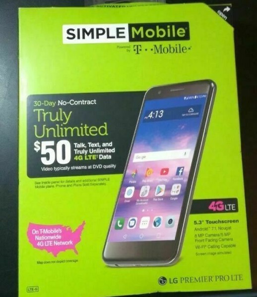 LG Premier Pro - 16 GB - Black (SIMPLE Mobile) for sale online | eBay