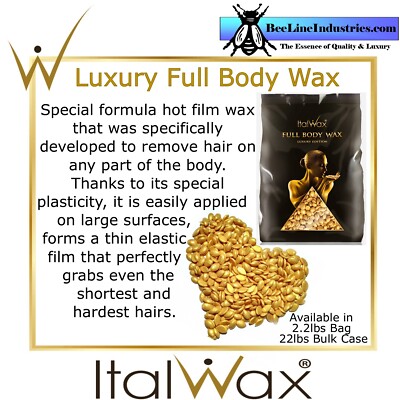 ItalWax Luxury Full Body Wax - Hard Stripless Wax Beads 2.2 lbs. - 1 kg ...