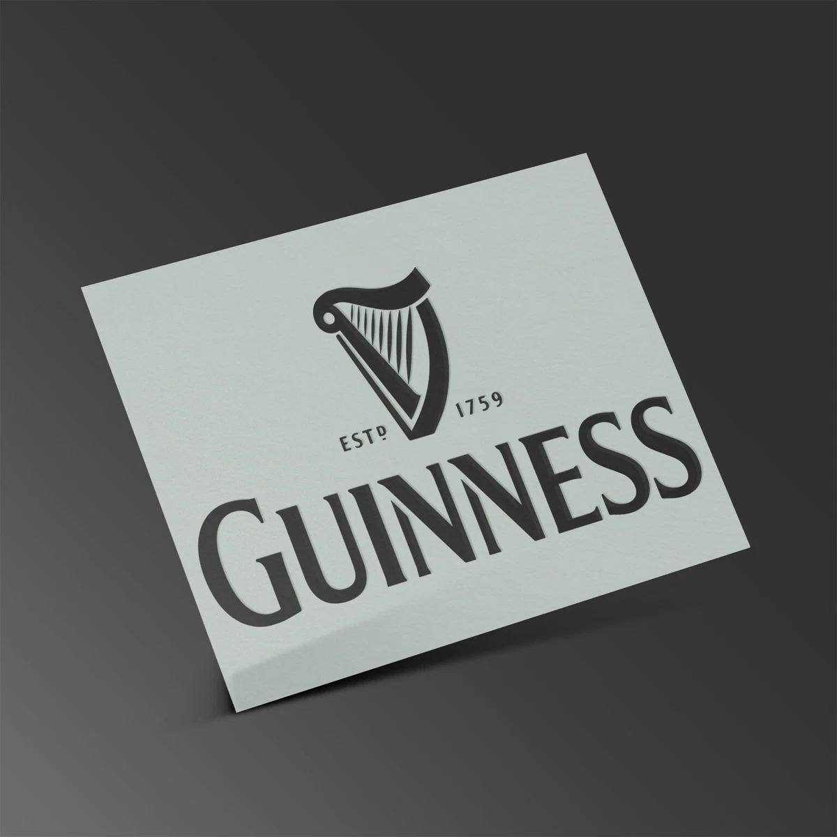 Guinness Harp Stencil