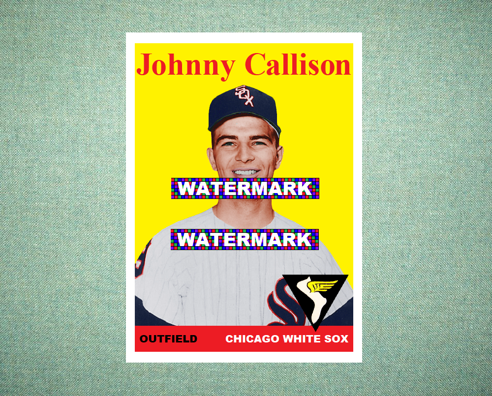 Johnny Callison Chicago White Sox 1958 Style Custom Baseball Art Card ...