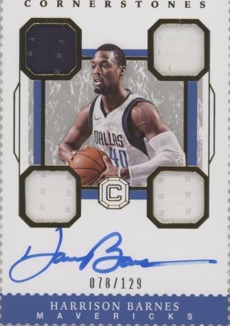 2017-18 Panini Cornerstones - Cornerstones Relic Autographs Harrison ...
