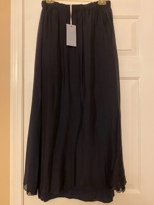 New with tags Alice Rinaldi, navy blue long skirt, made in Italy. | eBay