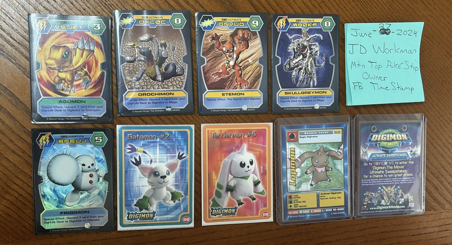 Digimon TCG Lot : Movie Promo : DQ Promos : & D-Tector Series Singles ...