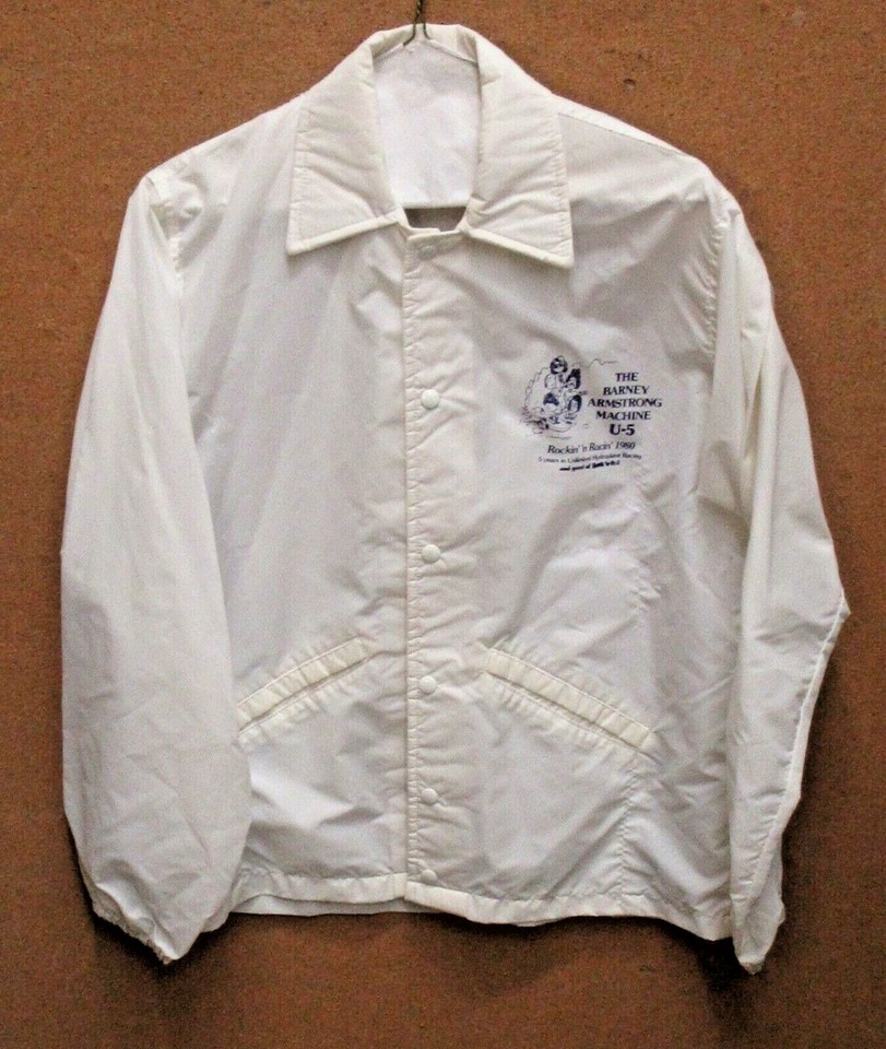 1980 BARNEY ARMSTRONG MACHINE U-5 hydroplane Jacket with patches Size ...