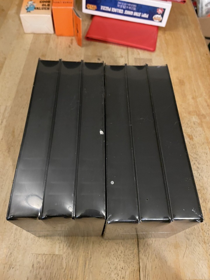 3 Pack Video Library Boxes VHS Cases Lot of 2 Packs 6 total Brand New ...