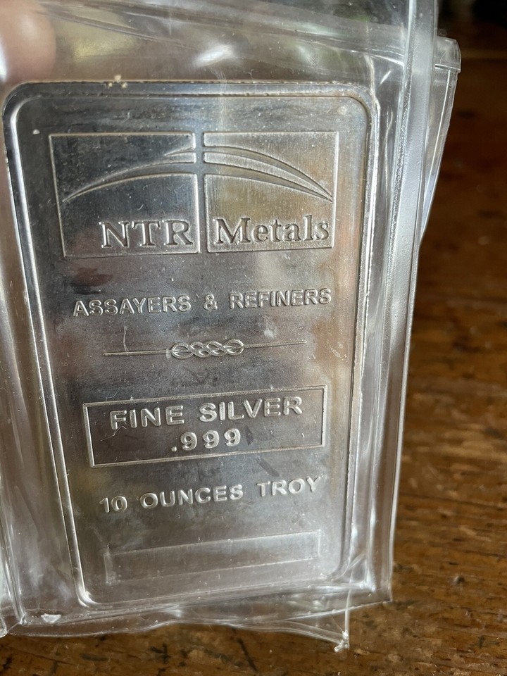 NTR Silver Bar 10 Oz (2 Bars) .999 Fine Silver Bullion | eBay
