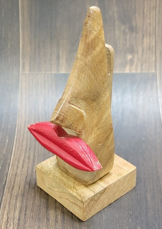 Decorative Nose Wooden Handmade Spectacle Stand Goggle Specs Eyeglass ...