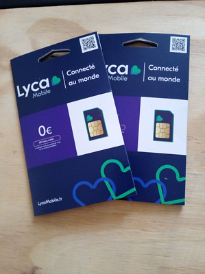 Carte sim X2 Lycamobile zéro crédit neuf sous blister | eBay