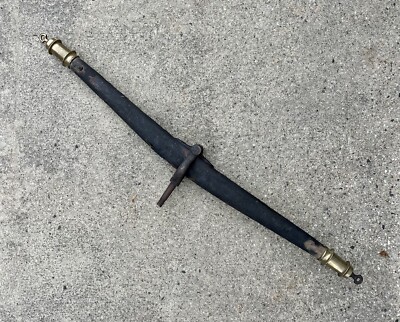 Rare Antique Primitive Brass Tipped Whiffletree From Horse Drawn Fire ...