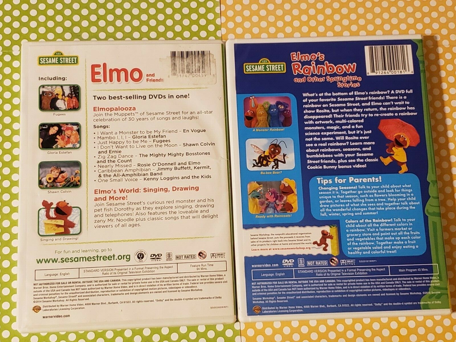 SESAME STREET - LOT OF 2 DVDs - ELMO AND | Grelly USA