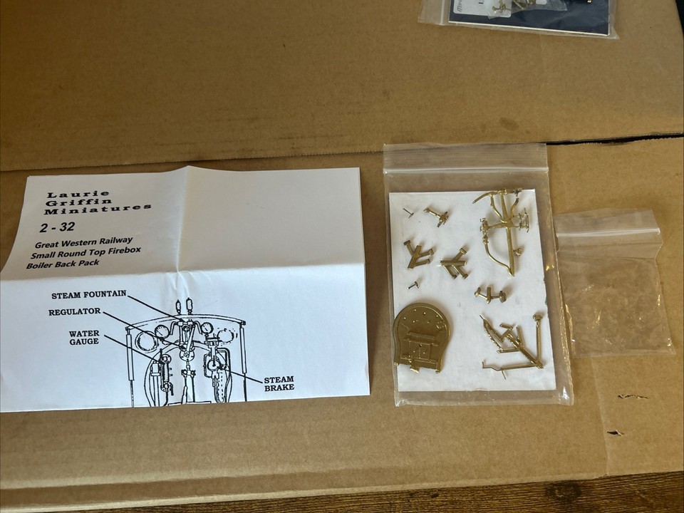 Laurie Griffin Miniatures 2-32 GWR Small Round Top Firebox Boiler Pack ...