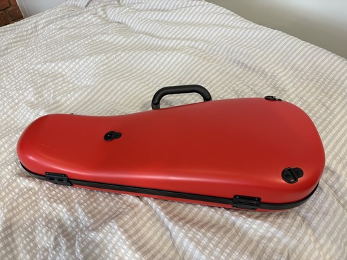 Bam Cabin Violin Case - Red (shoulder straps and bow tube not included ...