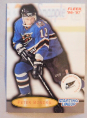 1997 Starting Lineup Peter Bondra Washington Capitals Hockey Card nm-mt ...