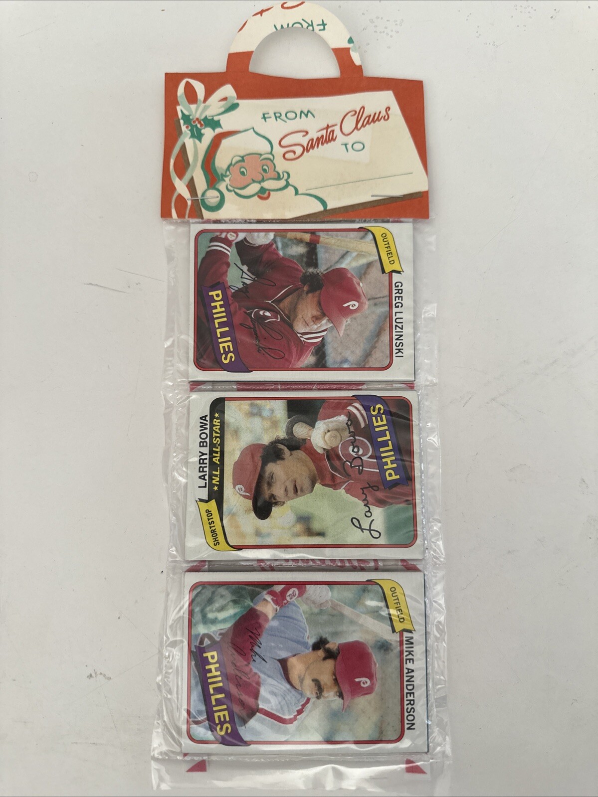 1980 TOPPS BASEBALL UNOPENED HOLIDAY RACK PACK * PHILLIES FRONT LARRY ...