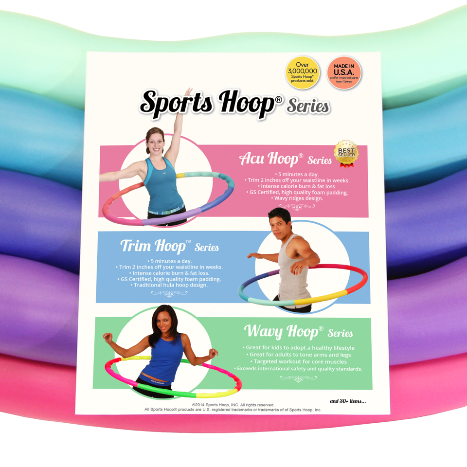 Weight Loss Sports Hoop® Series: Acu Hoop® (2lb, 3lb, 4lb, 5lb, 5.6lb ...