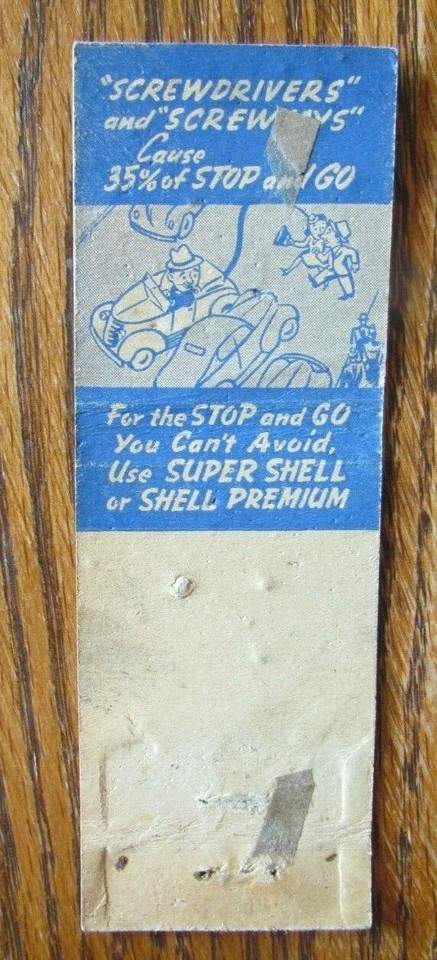 SHELL GAS STATIONS MATCHBOOK MATCHCOVER -E20 | eBay