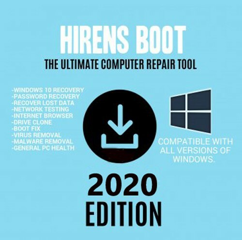 Hiren's version 16.3 Boot CD USB Computer Repair Recovery Win 7,8,Vista ...