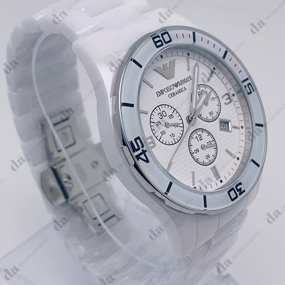 Emporio+Armani+Women%27s+White+Watch+-AR1424 for sale online | eBay