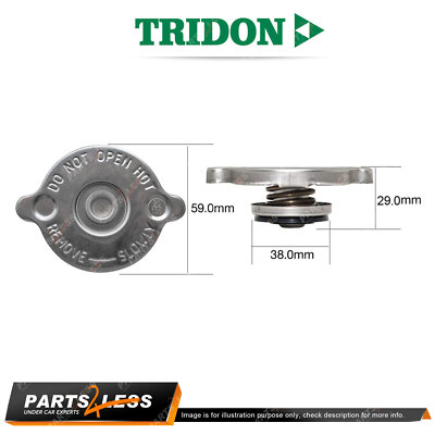 Tridon Radiator Cap Non Recovery System Metal Material Width 59.0mm ...